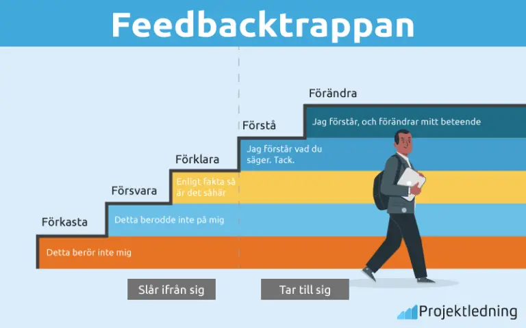 Feedbacktrappan: Modell som beskriver 5 steg inom feedback [2024 ]